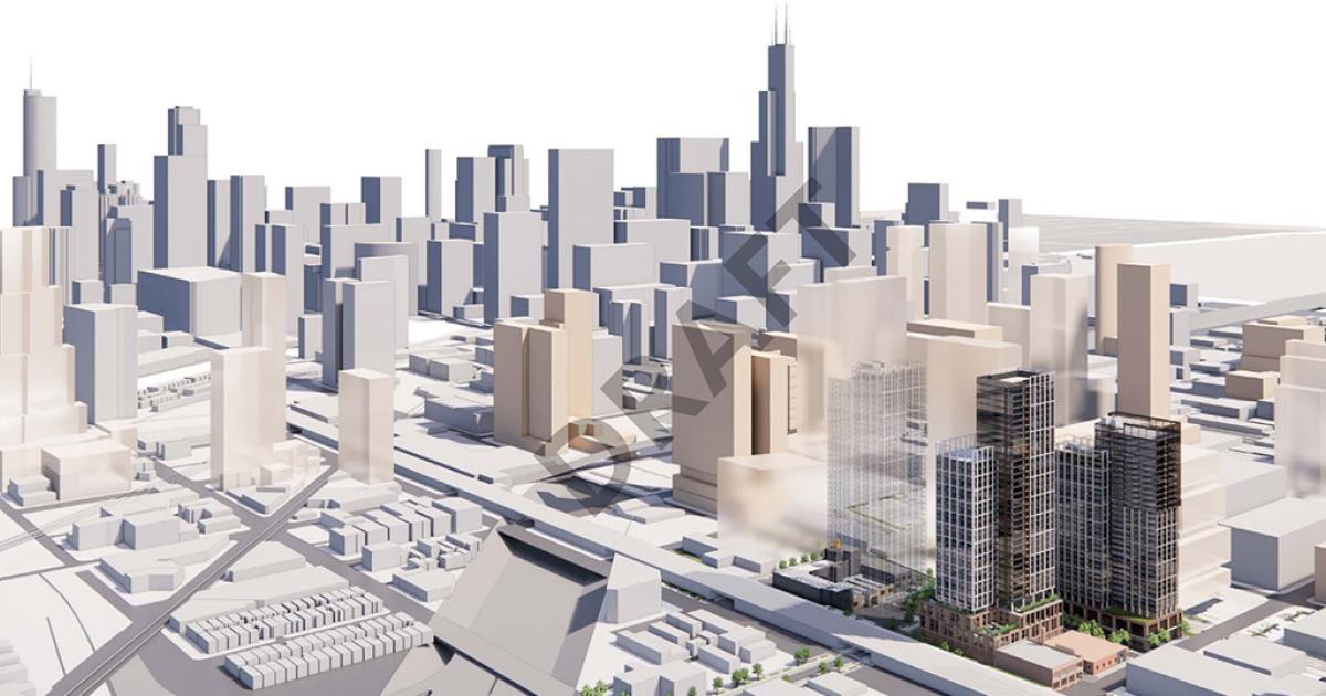 VISTA Property plans three towers at Morgan/Kinzie | Urbanize Chicago